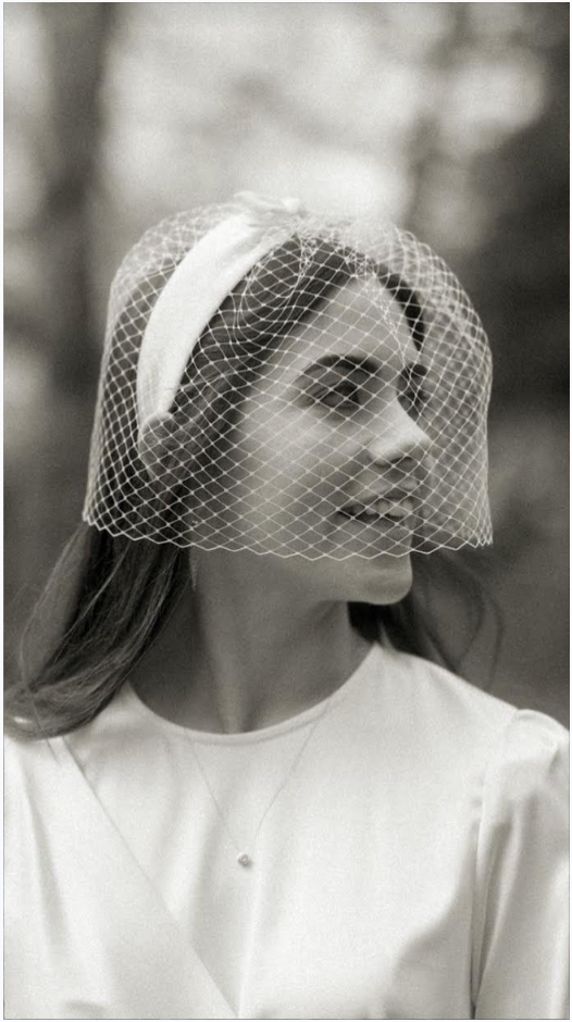 Jennifer Oulette: Cream Dome Face Veil - ReBride